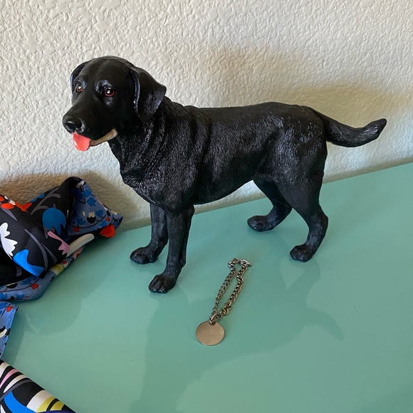 No brand apparent | Accents | Black Labrador Dog Statue | Poshmark